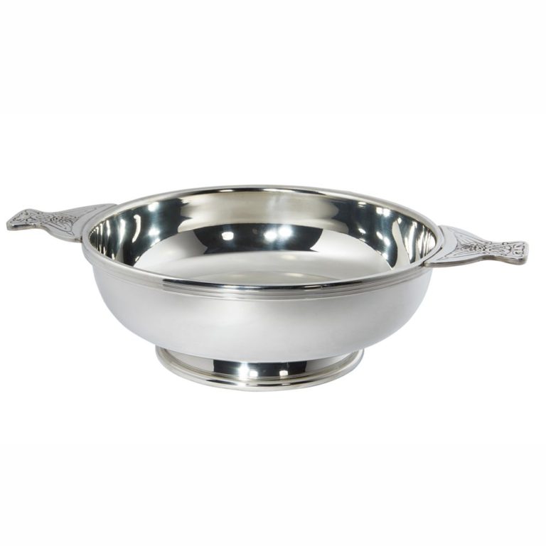 giant pewter quaich-personalised award trophy-scottish cup - pewter.co.uk