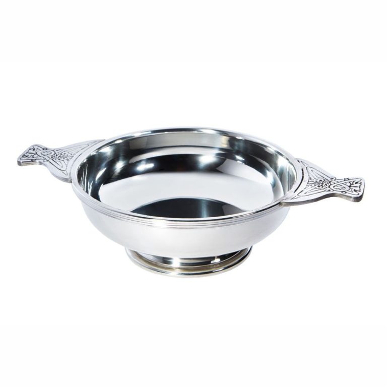 giant pewter quaich-personalised quaich bowl-scottish cup - pewter.co.uk