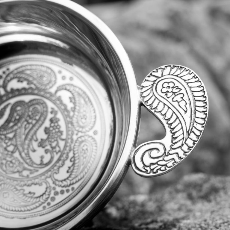 paisley pewter quaich bowl-whisky glass-pewter.co.uk