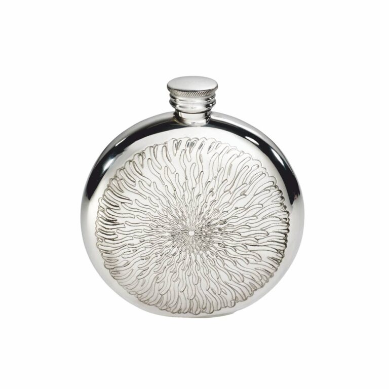 Round Sun Fish Flask - Pewter.co.uk – The home of Pewter Giftware ...