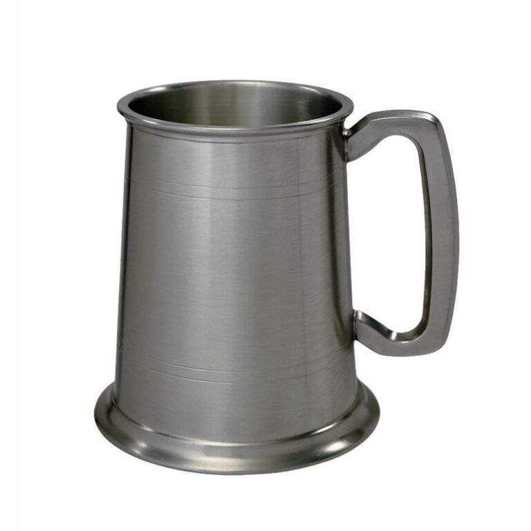 Plain Pewter Beer Tankard - Personalised Engraving - Pewter.co.uk