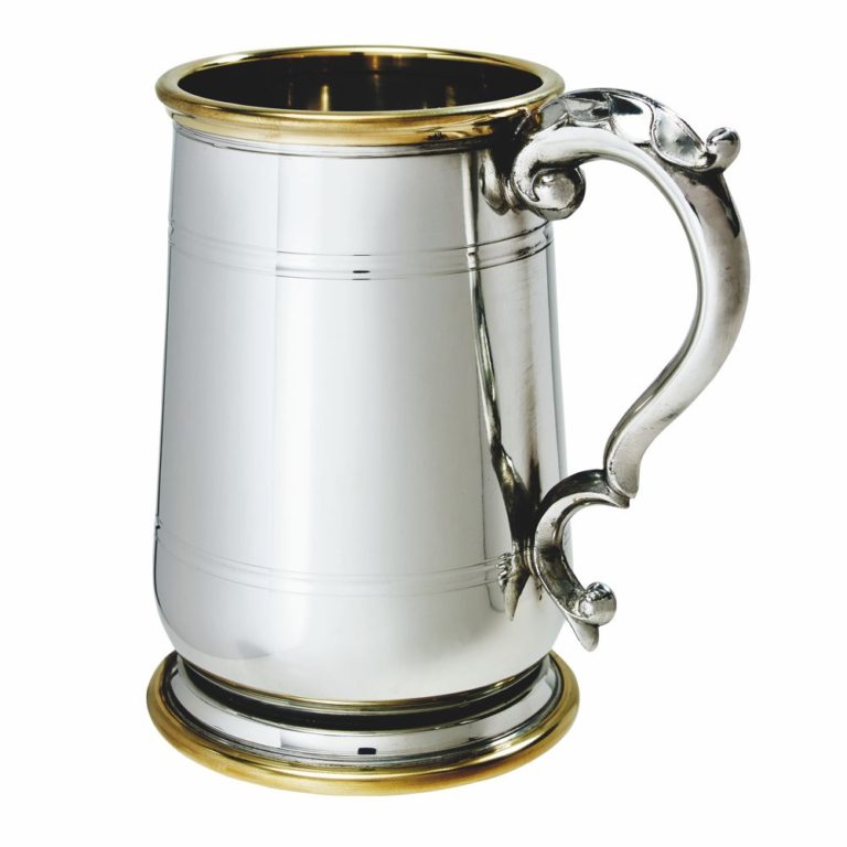 Plain Pewter Beer Tankard - Personalised Engraving - Pewter.co.uk