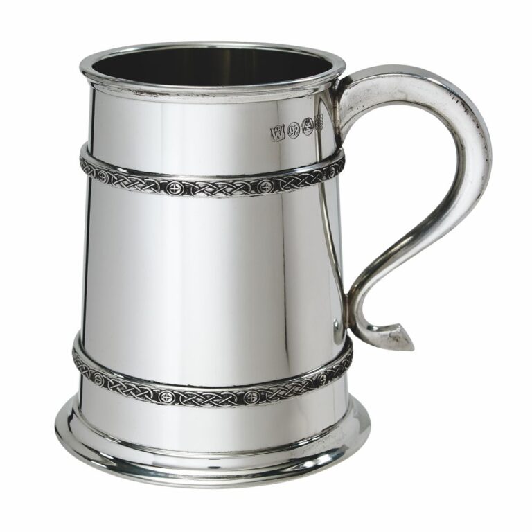 Celtic Bands Beer Tankard - Customised Engraving - Pewter.co.uk